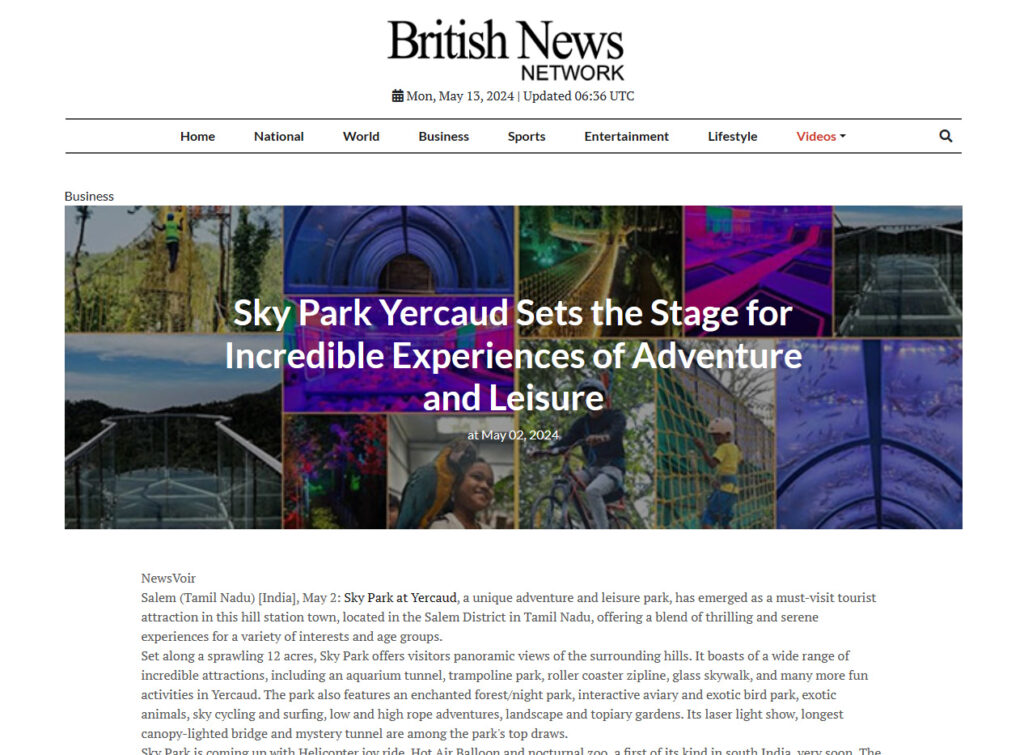 Amazing Theme Park Adventure in Yercaud - Sky Park