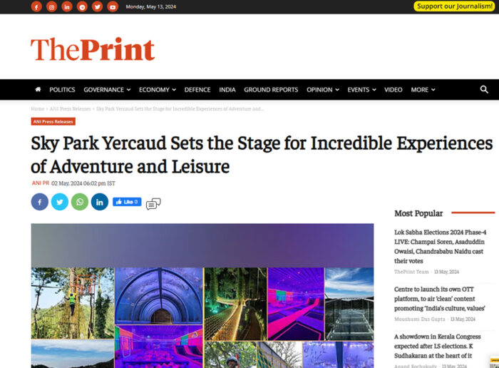Amazing Theme Park Adventure in Yercaud - Sky Park